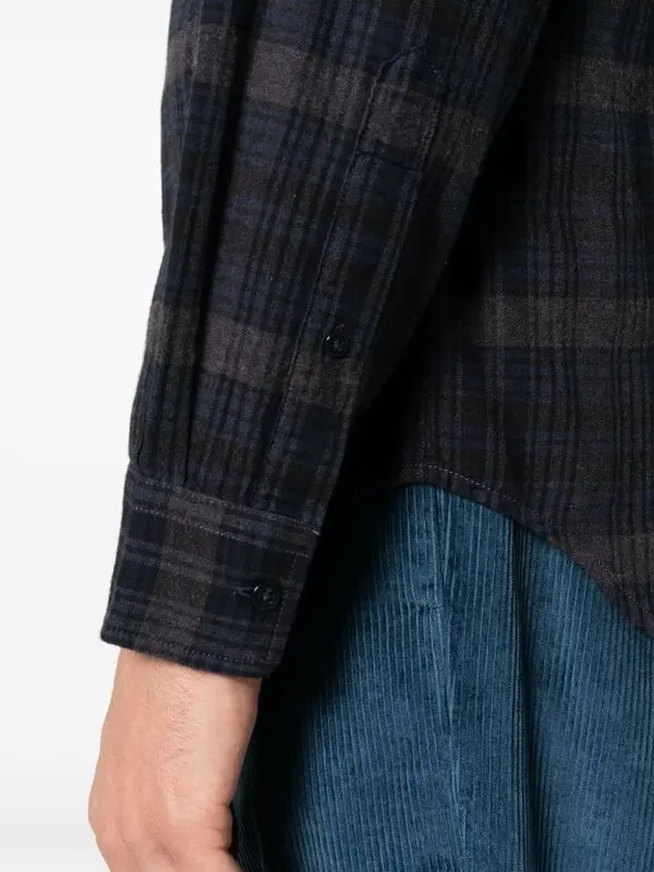 Woolrich Plaid-check Pattern Flannel Shirt - Blue