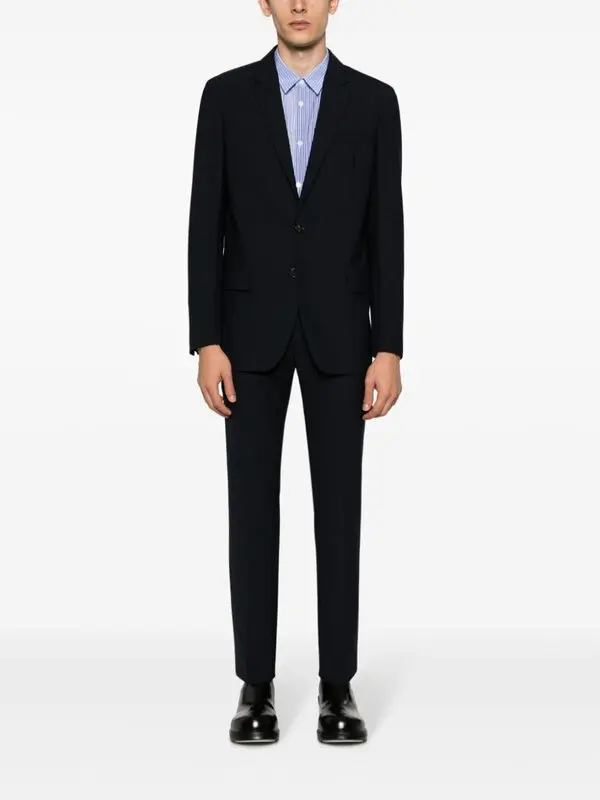 MODES Tailored Mid-rise Trousers - Blue