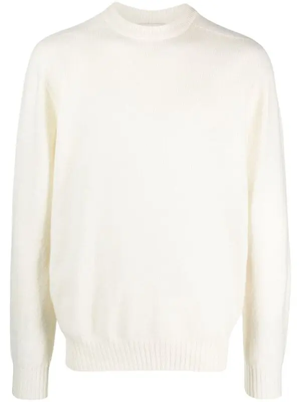 Altea Round-neck Virgin Wool Jumper - Neutrals