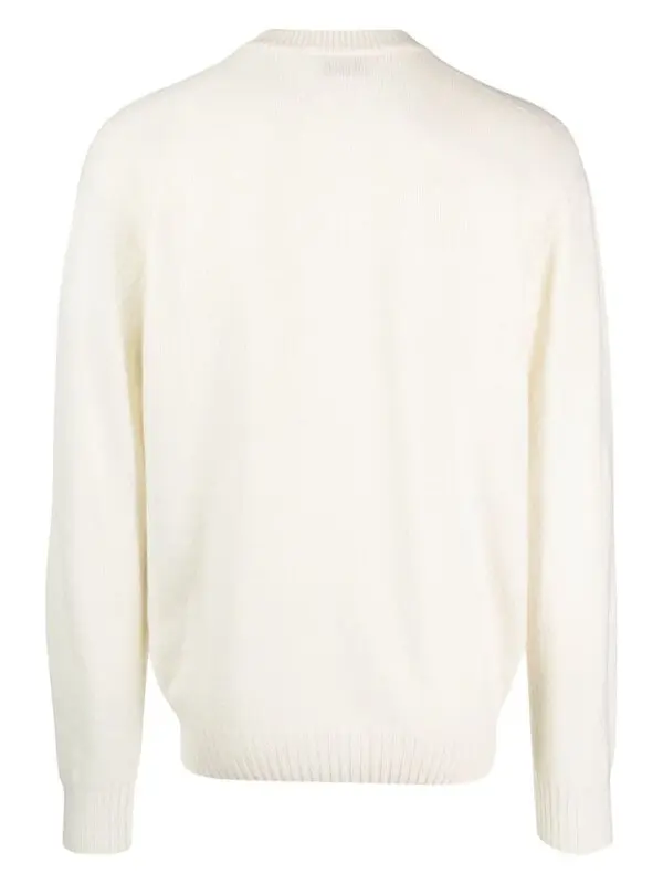 Altea Round-neck Virgin Wool Jumper - Neutrals