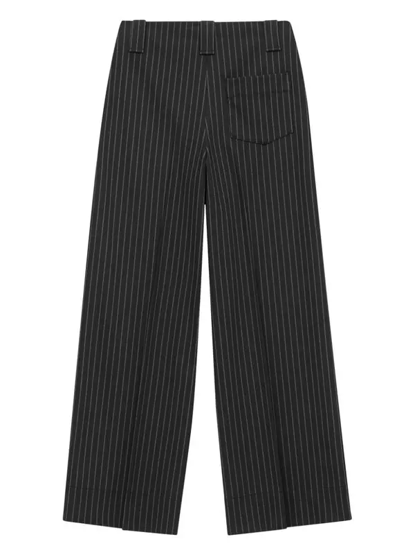 GANNI Pinstripe Wide-leg Trousers