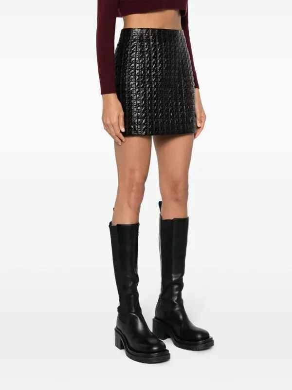 PATOU Quilted Shell Miniskirt - Black