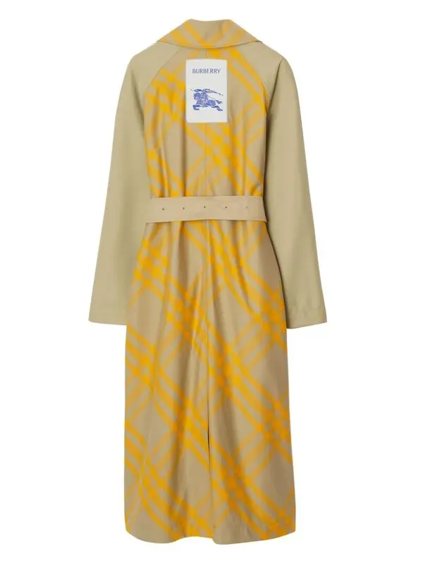 Burberry Checked Trench Coat