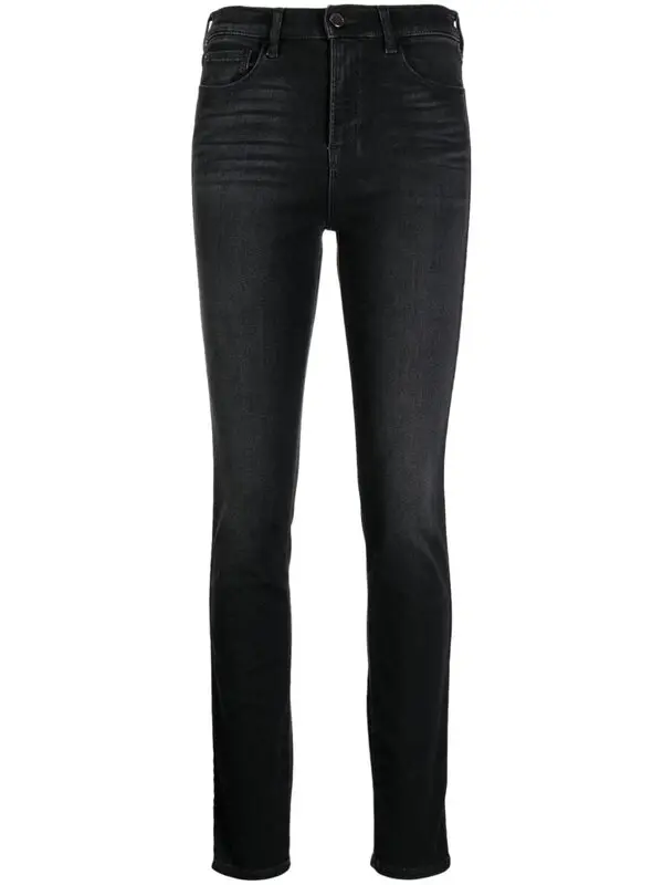 Emporio Armani Logo-embroidered Skinny Jeans