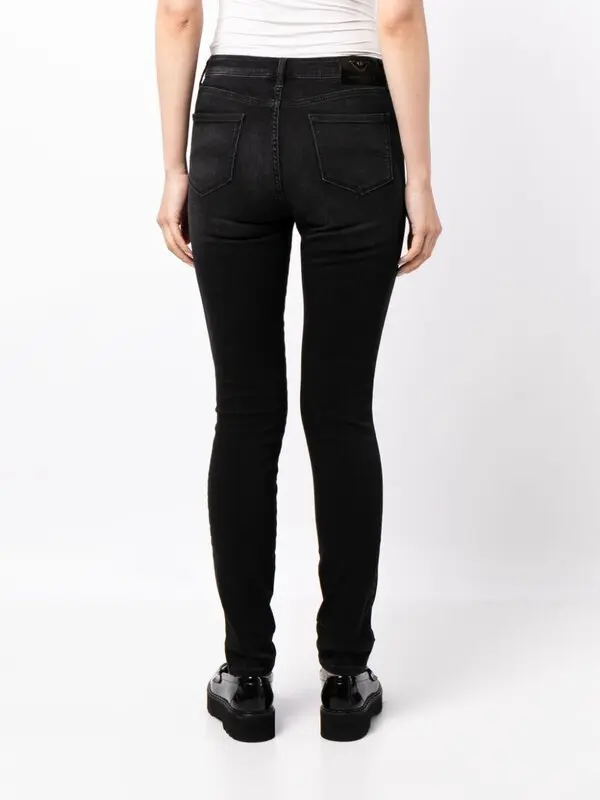 Emporio Armani Logo-embroidered Skinny Jeans