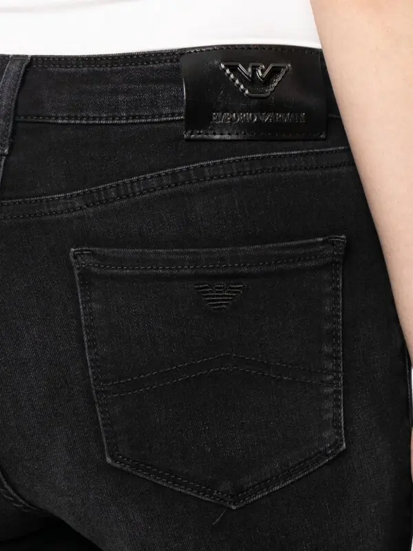 Emporio Armani Logo-embroidered Skinny Jeans