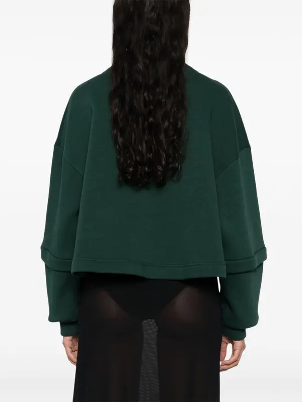 IOANA CIOLACU V-neck Cotton-blend Sweatshirt