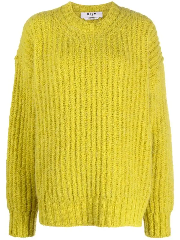 MSGM Chunky-knit Crew-neck Jumper