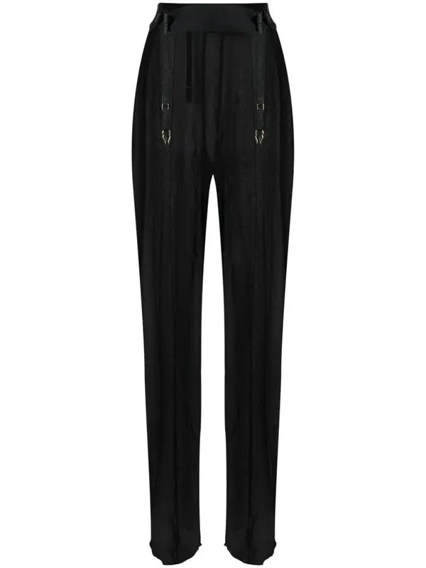 MAISON CLOSE Logo-print Sheer Trousers