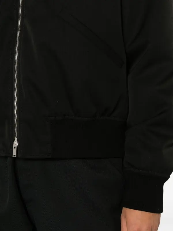 JIL SANDER Zip-up Wool Bomber Jacket
