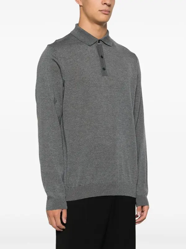 BOSS Lancione Virgin Wool Polo Shirt