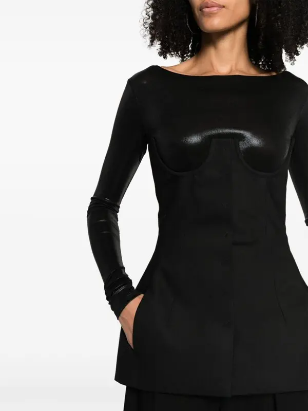 ALESSANDRO VIGILANTE Strapless Corset Top