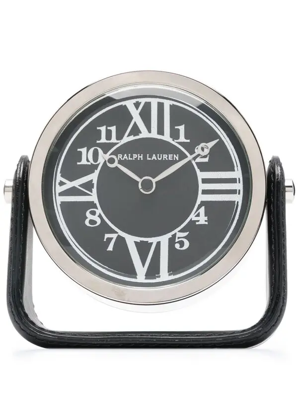 Ralph Lauren Brennan Leather Clock - Black