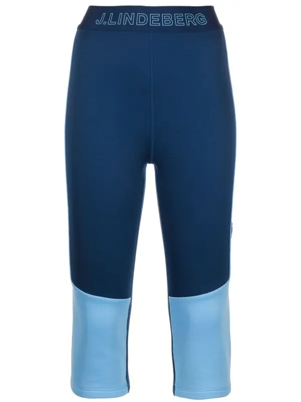 J. Lindeberg Powerline Cropped Leggings - Blue
