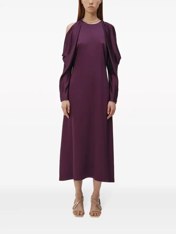 Simkhai Lovisa Cold-shoulder Midi Dress