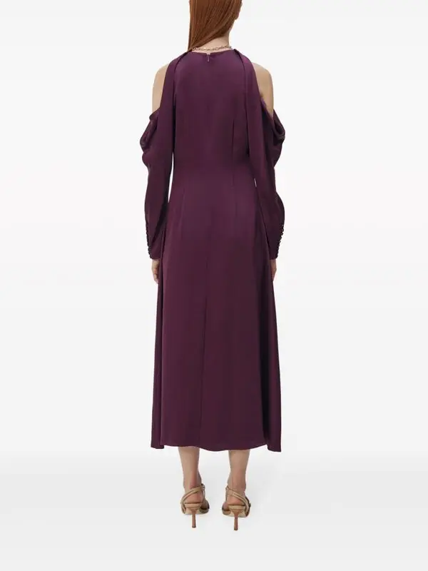 Simkhai Lovisa Cold-shoulder Midi Dress