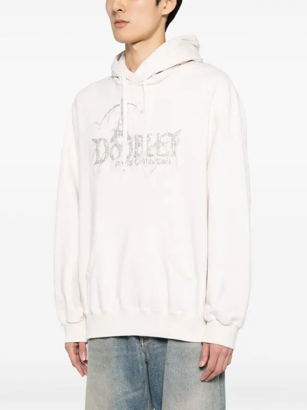 DOUBLET Logo-embellished Cotton Hoodie