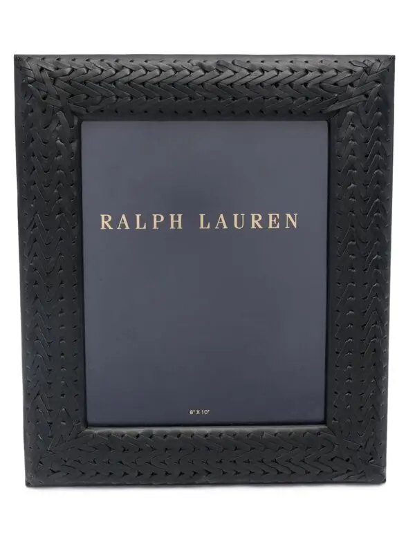 Ralph Lauren Adrienne Leather Photo Frame - Black