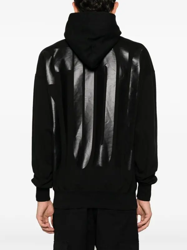 1989 STUDIO Logo-print Cotton Hoodie - Black