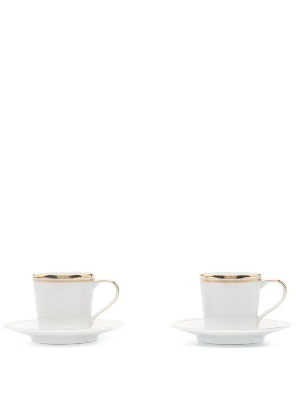 Ralph Lauren Wilshire Porcelain Espresso Set - White