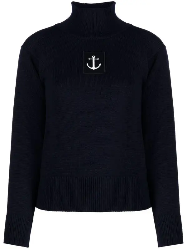 JIL SANDER Logo-patch High-neck Jumper