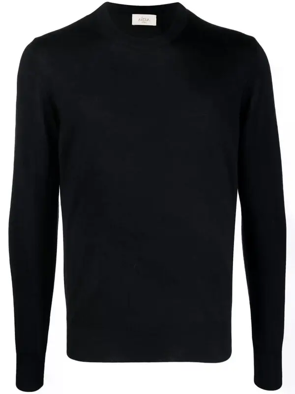 Altea Crew-neck Virgin Wool Jumper - Blue