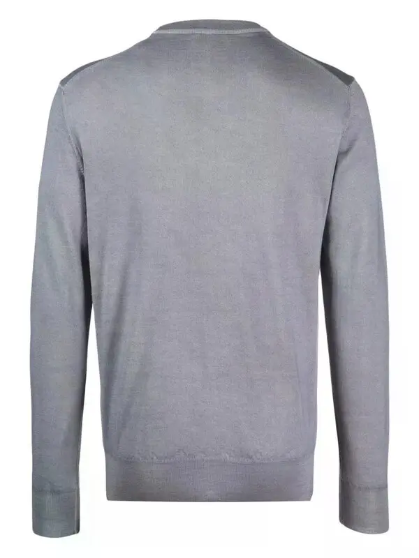 Altea Crew-neck Virgin Wool Jumper - Grey