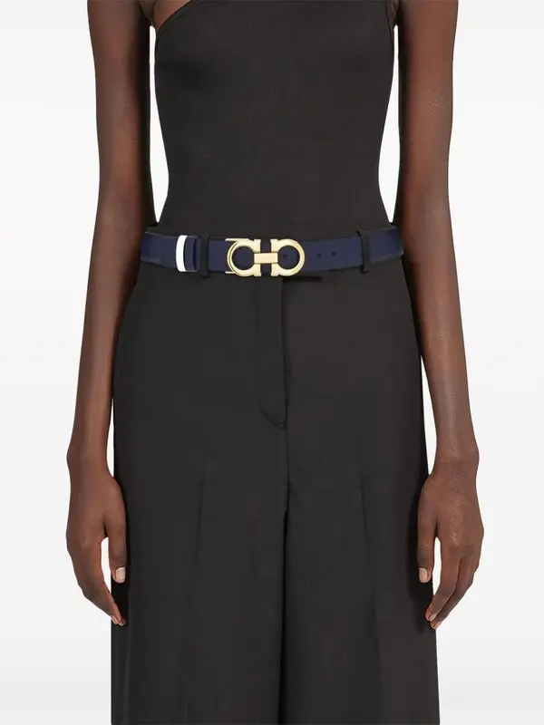 FERRAGAMO Gancini Plaque Reversible Belt