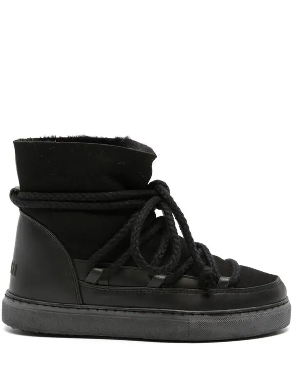 Inuikii Shearling-lined Ankle Boots - Black