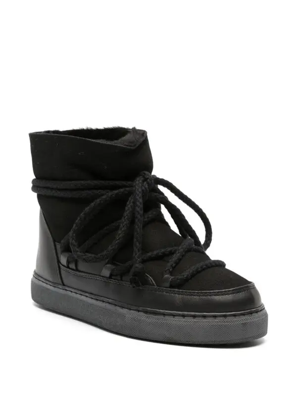 Inuikii Shearling-lined Ankle Boots - Black