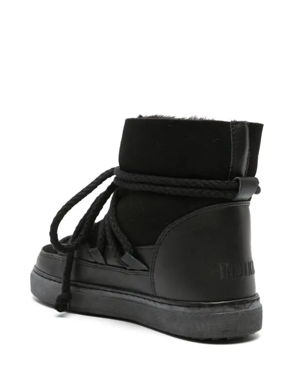 Inuikii Shearling-lined Ankle Boots - Black