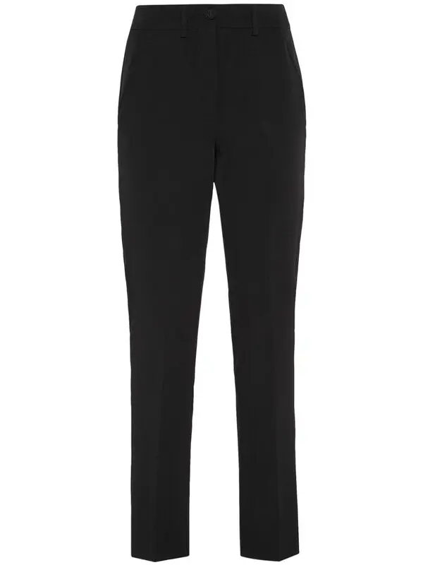 Philipp Plein Cady Cropped Trousers - Black