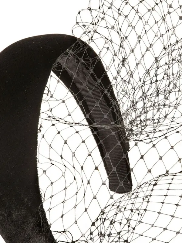 JENNIFER BEHR Kate Voilette Headband - Black