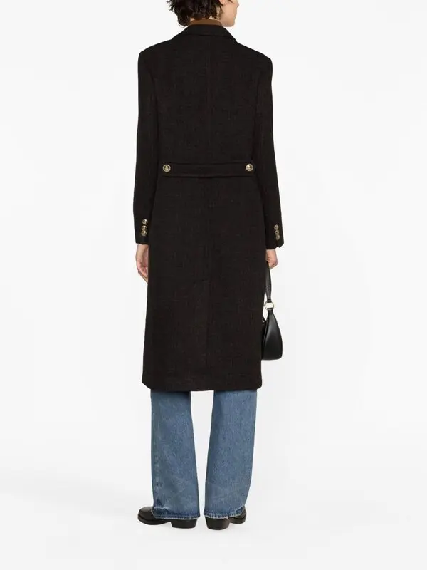 Sandro Double-breasted Wool Coat
