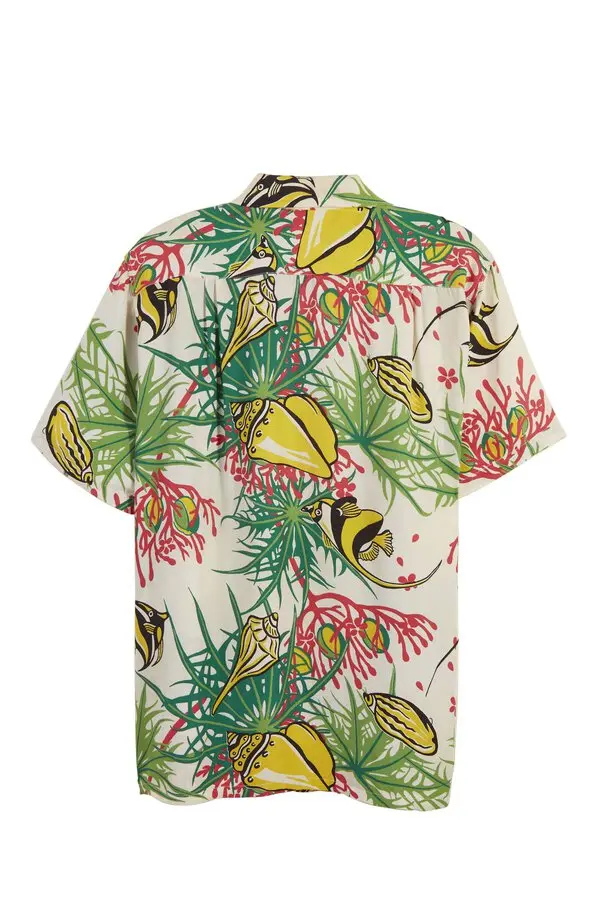 Vintage Shell & Fish Hawaiian Shirt