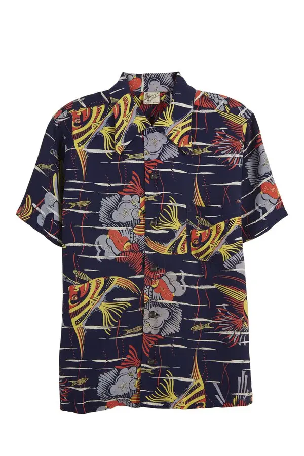 Vintage Catalina Hawaiian Shirt - Navy