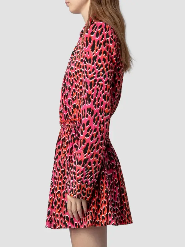 Zadig&Voltaire Ryde Elasticized Leopard-print Minidress