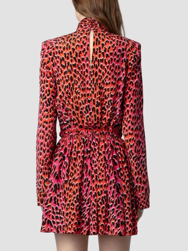 Zadig&Voltaire Ryde Elasticized Leopard-print Minidress