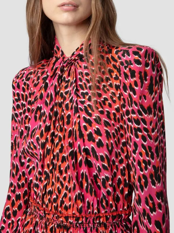 Zadig&Voltaire Ryde Elasticized Leopard-print Minidress