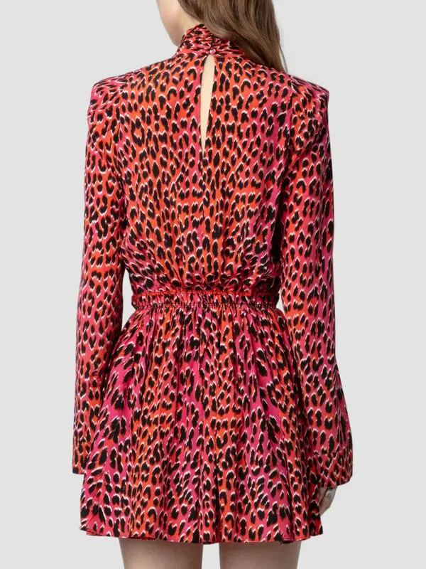 Zadig&Voltaire Ryde Elasticized Leopard-print Minidress