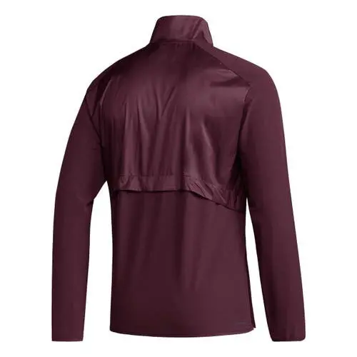 Adidas Mississippi State Bulldogs Quarter-zip Jacket - Maroon