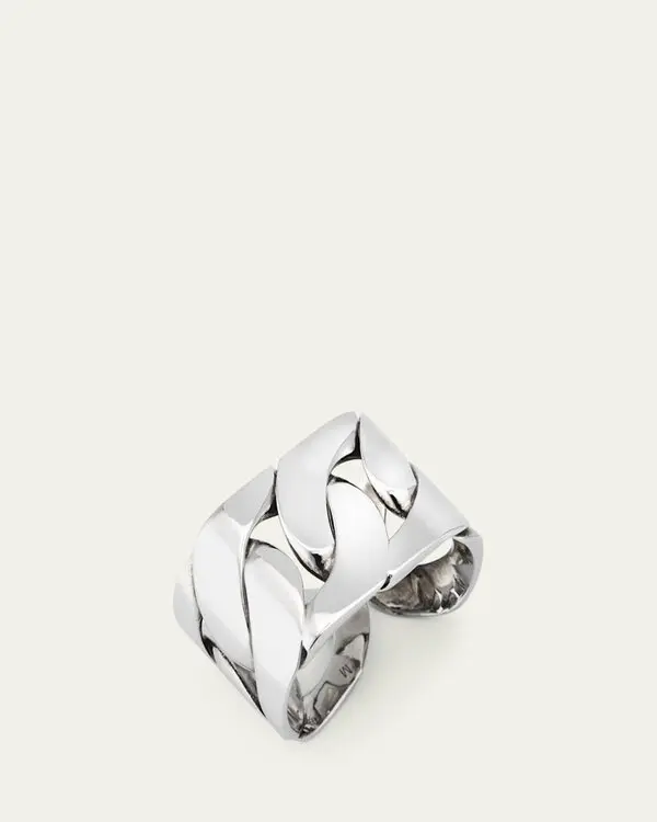 Alexander McQueen Chain Link Two-finger Ring
