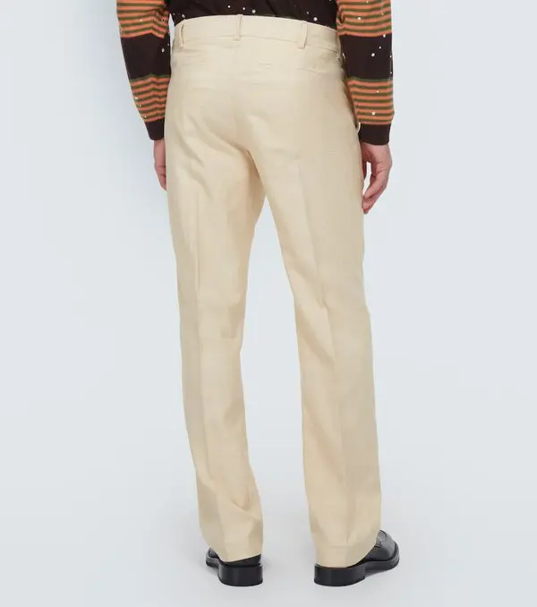 WALES BONNER Paris High-rise Straight Pants