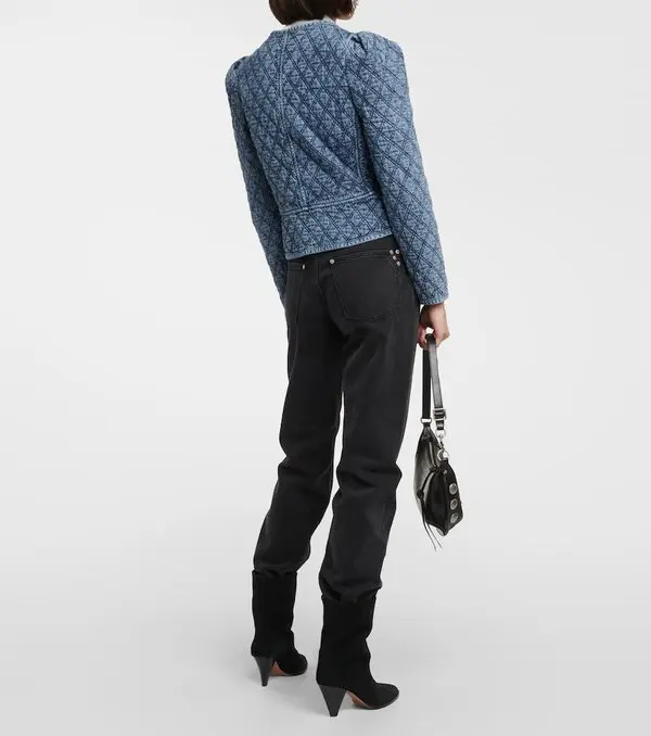 MARANT ETOILE Deliona Quilted Jacket - Blue