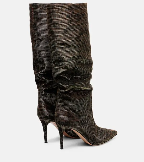 GIANVITO ROSSI Hansen Leopard Print Boots
