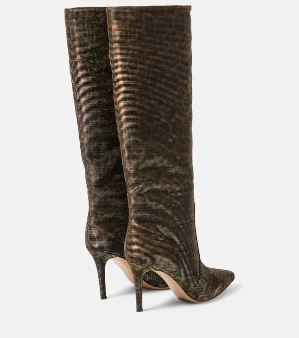 GIANVITO ROSSI Hansen Leopard Print Boots