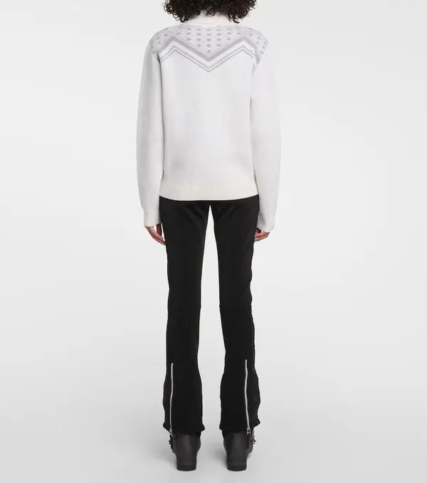 JETSET Wool Intarsia Turtleneck Sweater