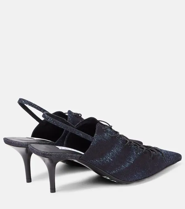 JIMMY CHOO X Jean Paul Gaultier Corset Slingback Pumps