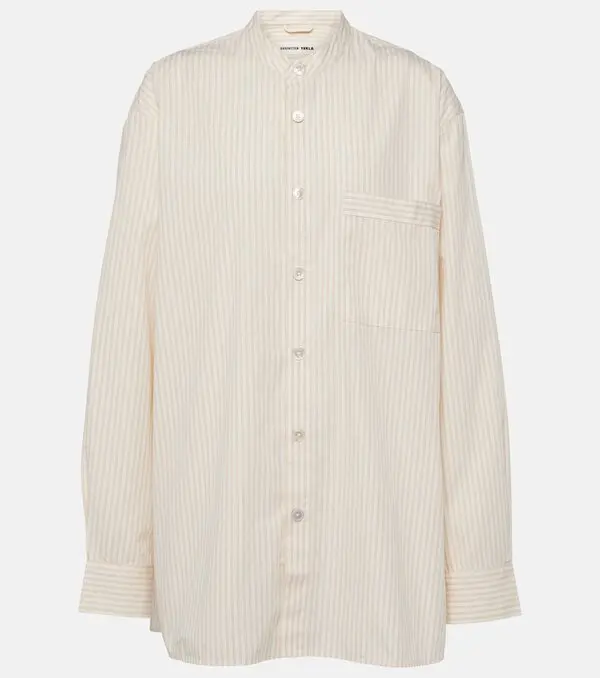 BIRKENSTOCK X Tekla Striped Pajama Shirt - Beige