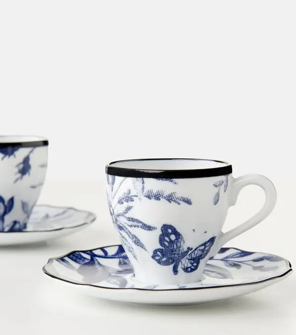 Gucci Herbarium Set Of Teacup And Saucer